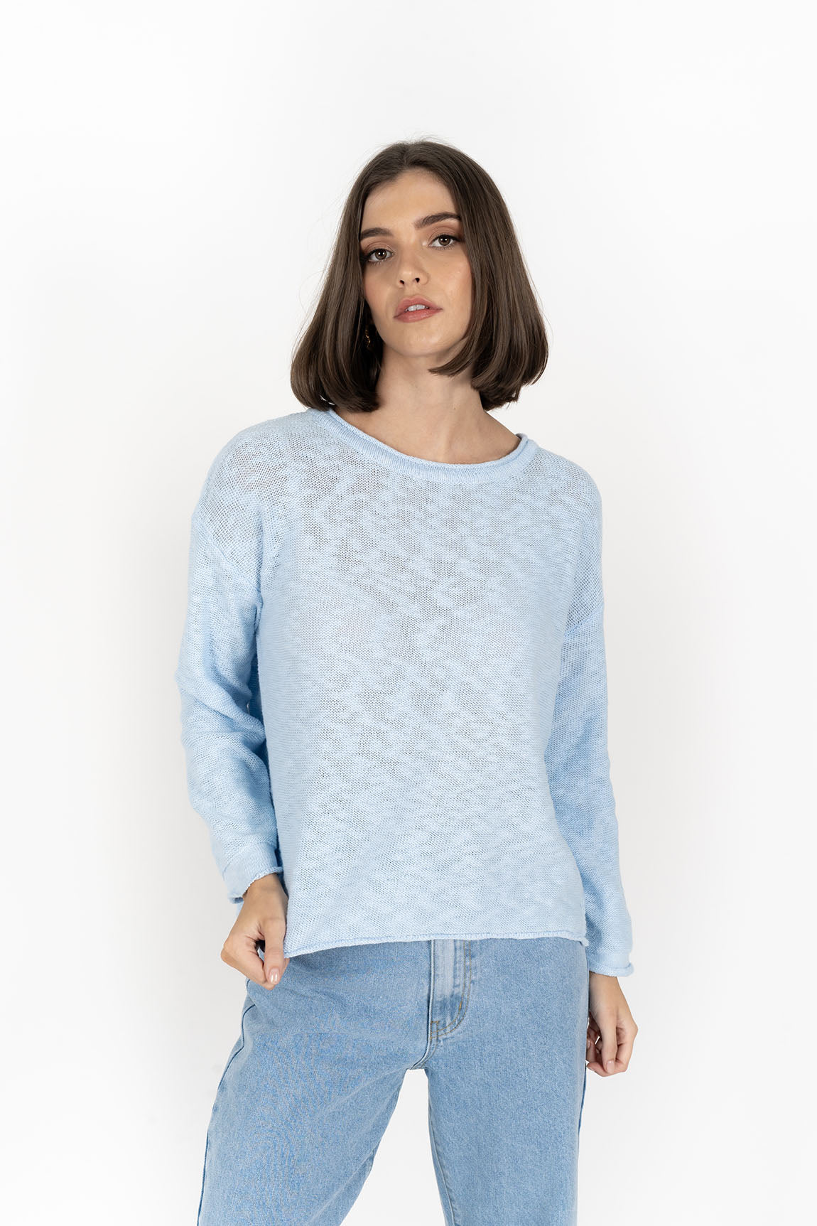Humidity Sofia Sweater - Powder Blue – Shannons Shoes
