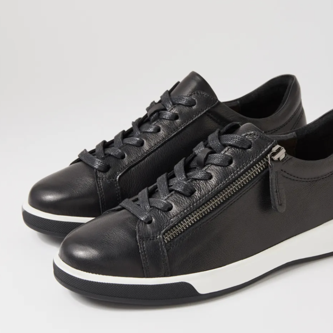 Ziera AITO Leather Sneakers | Extra Wide Comfort & Support | Shannon’s ...