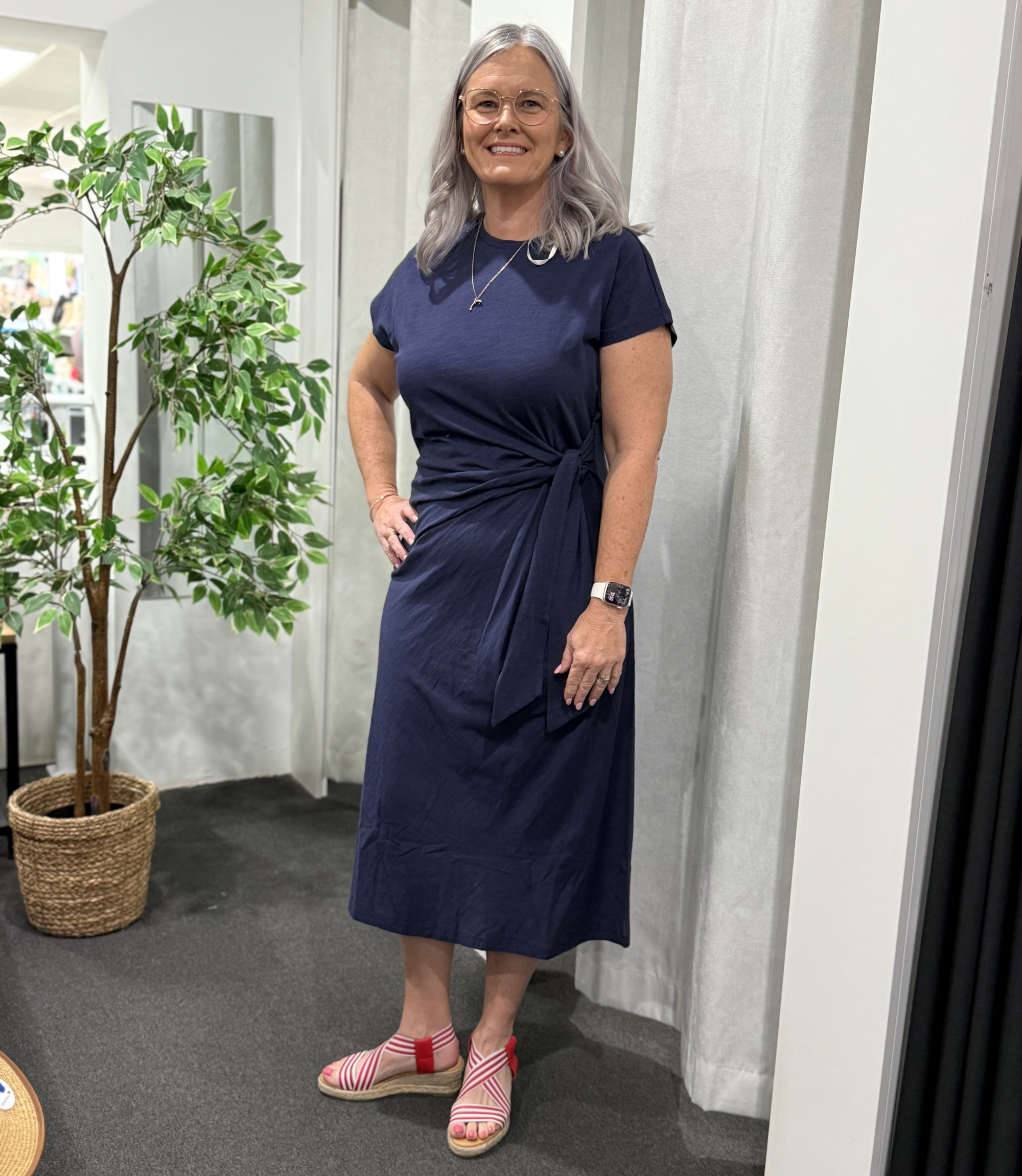 Ping Pong Isabel Dress P595529 - French Navy – Shannons Shoes