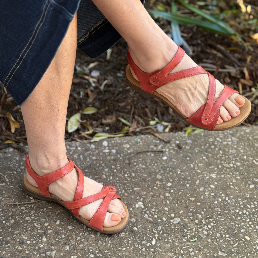 Taos Big Time - Bruschetta Red Sandals | Australia – Shannons Shoes