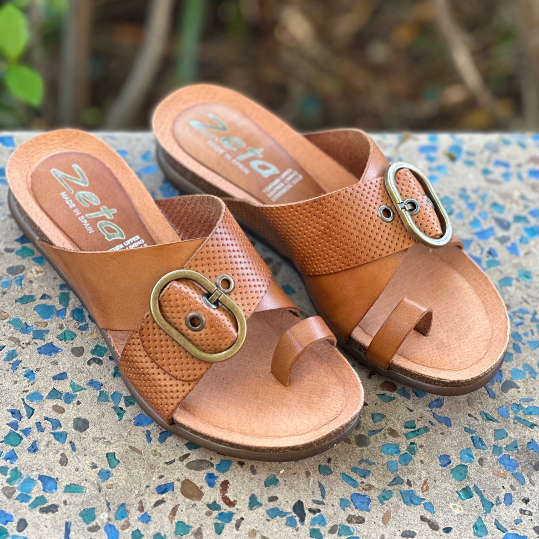 Zeta Shoes Rivka Picado Cuero | Womens Slides | Shannons Shoes