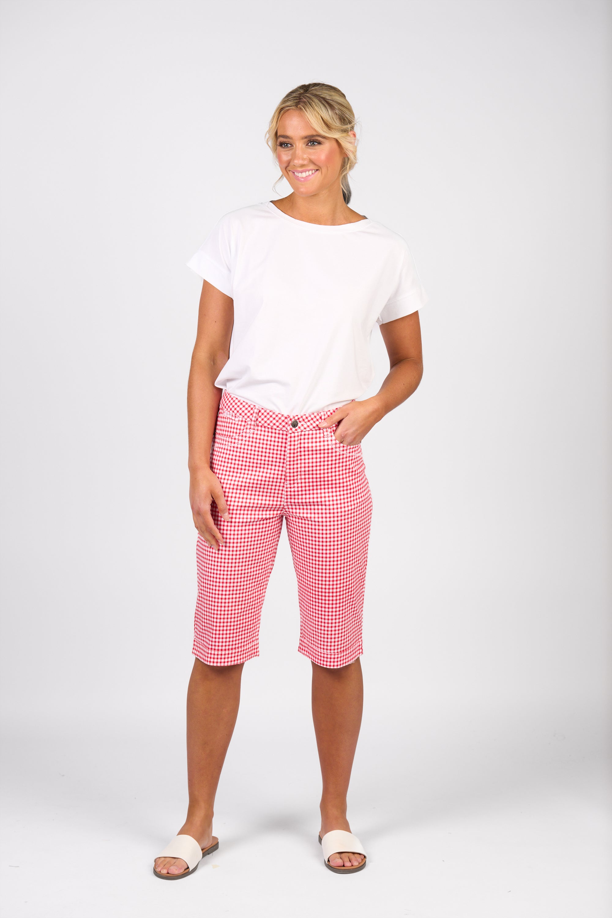 Vassalli H1001ALW - Red Gingham – Shannons Shoes
