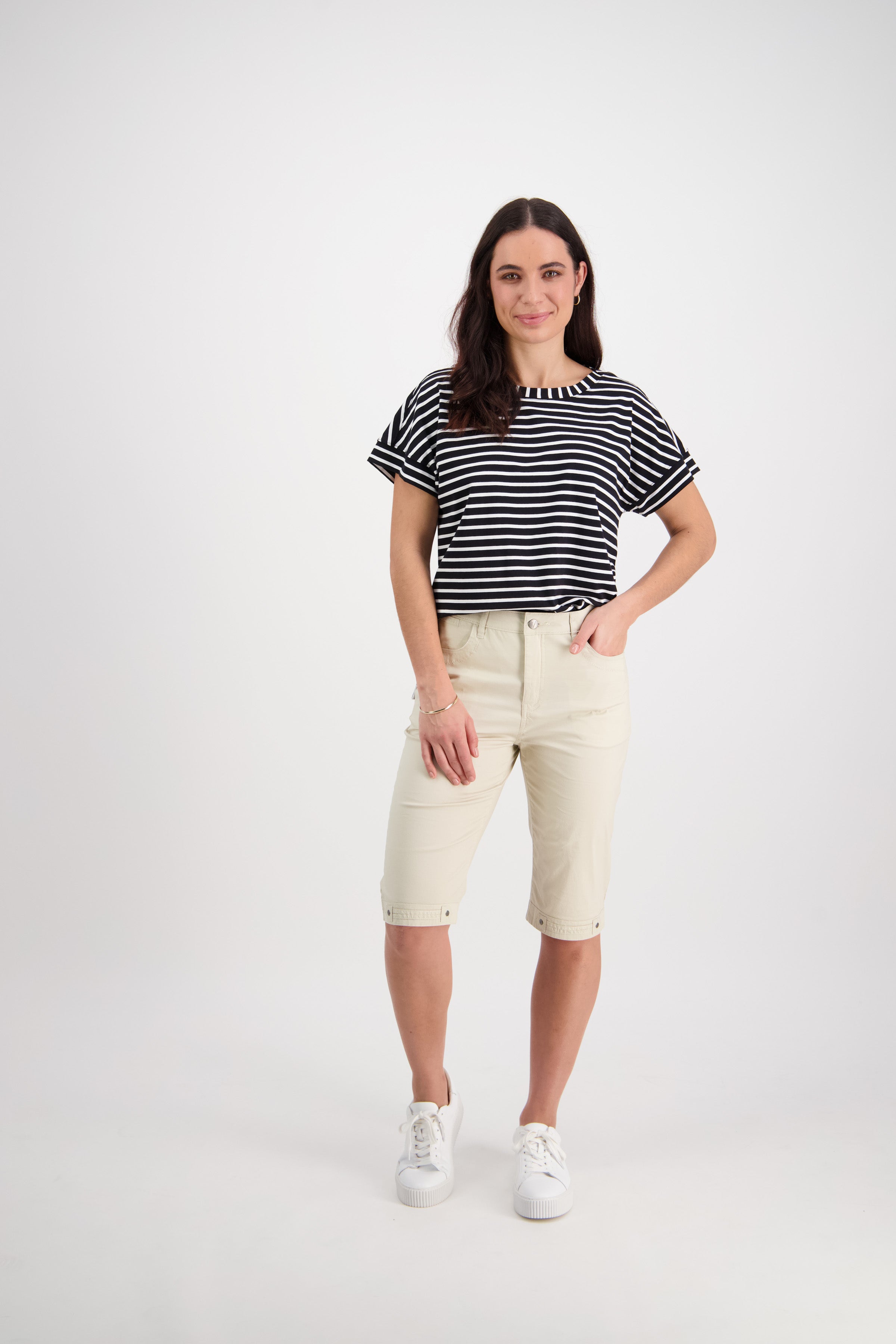Vassalli H1001P - Sand Poplin Straight Leg Shorts – Shannons Shoes