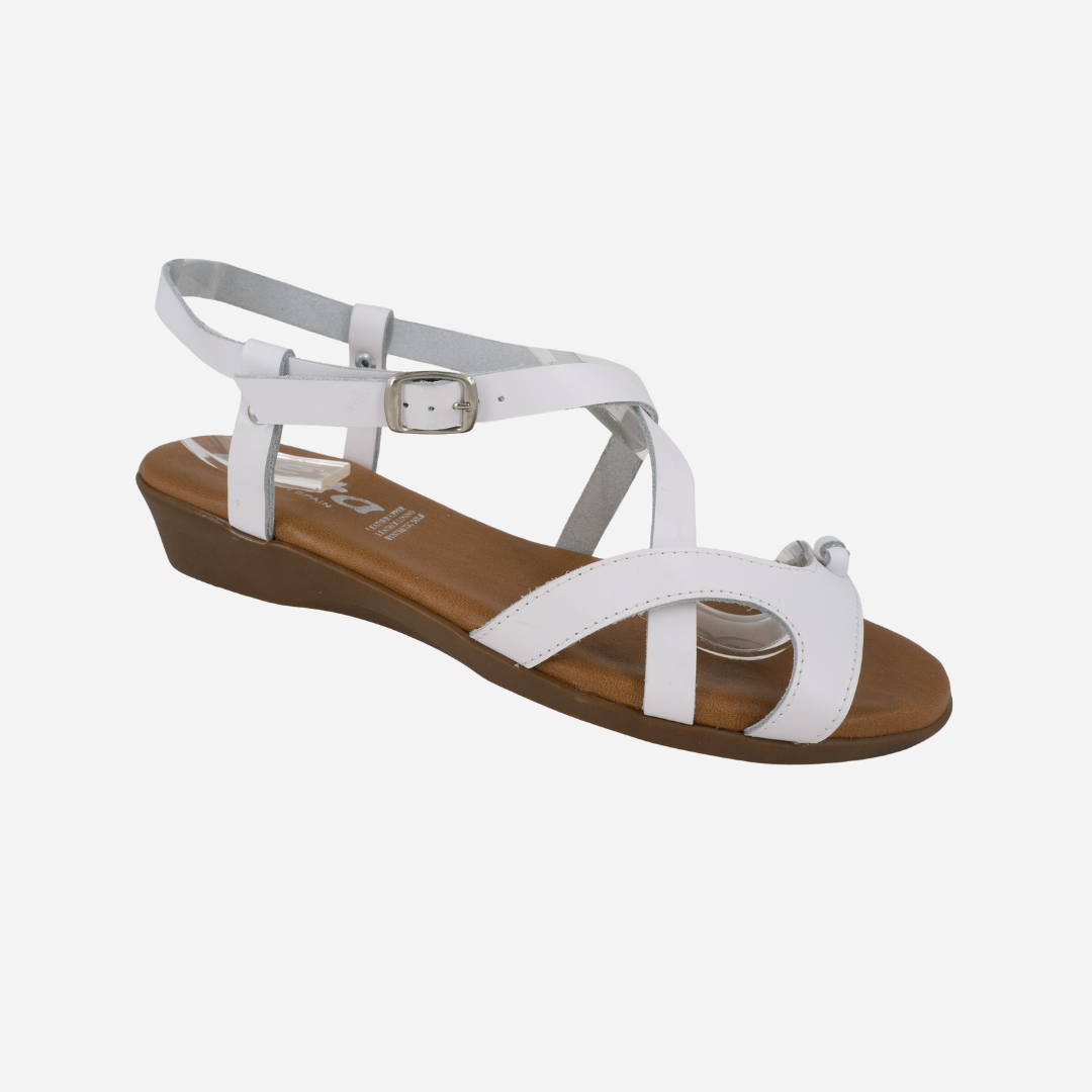 Zeta Shoes Mig White Women's Strappy White Sandals – Shannons Shoes
