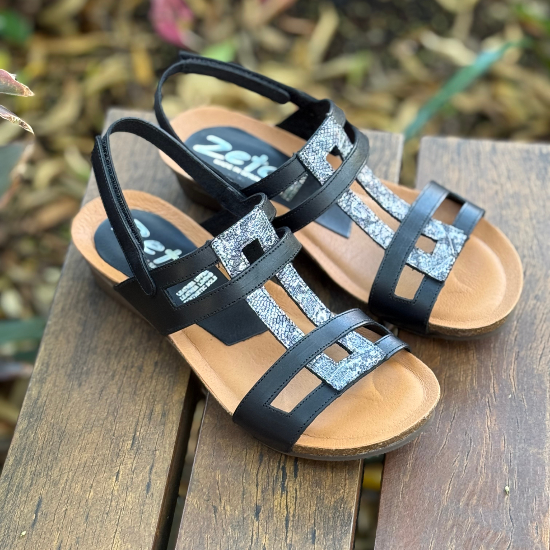 Zeta Opine - Black Multi Sandals | Shannons Shoes