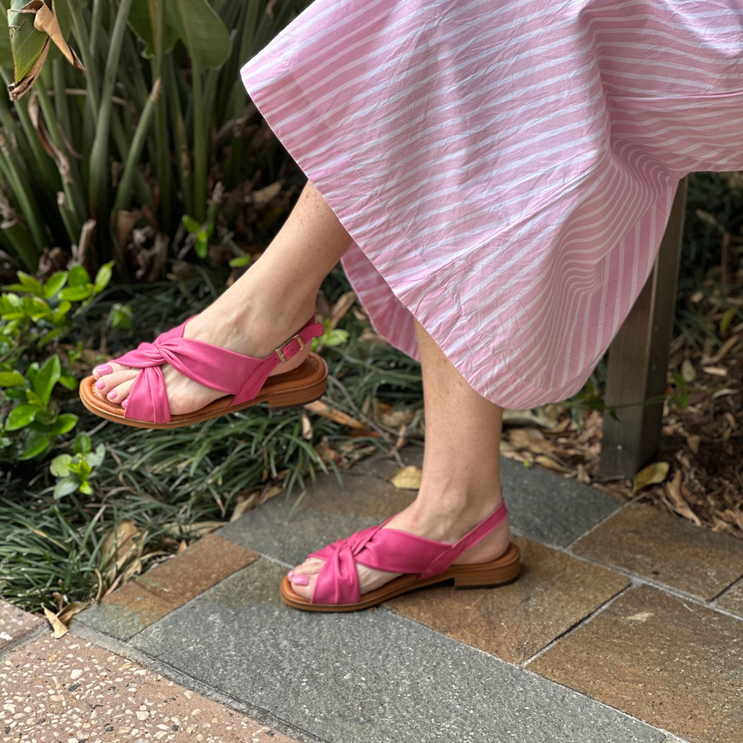 Ditzy | Pink Sandals | Womens Soft Leather Sandals – Shannons Shoes