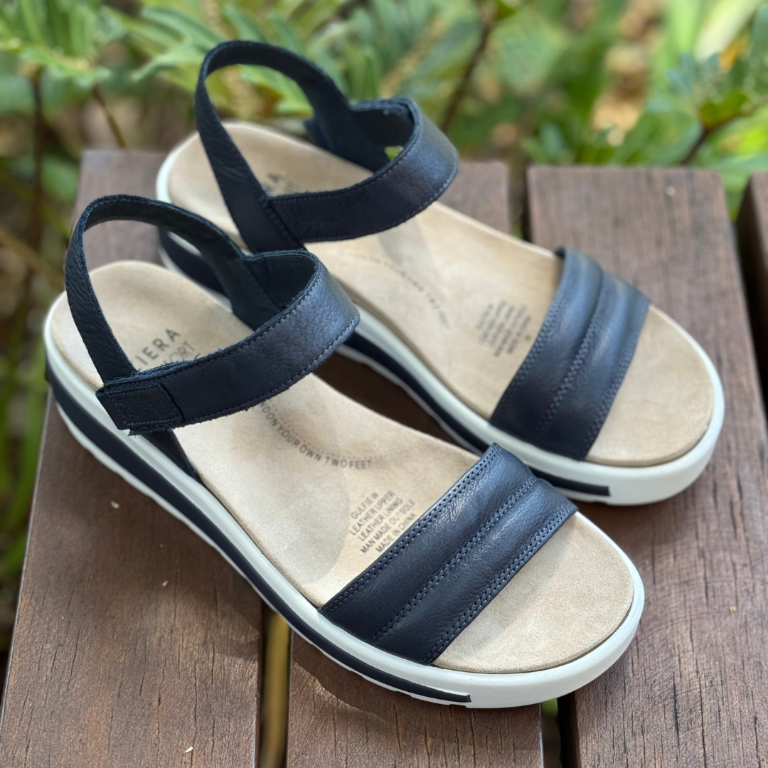 Ziera Gulfie W - Navy Comfort Sandals – Shannons Shoes